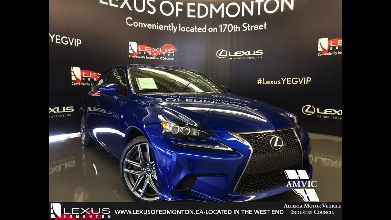 2016 Ultra Sonic Blue Lexus IS 350 AWD F Sport Series 3 In Depth Review ...