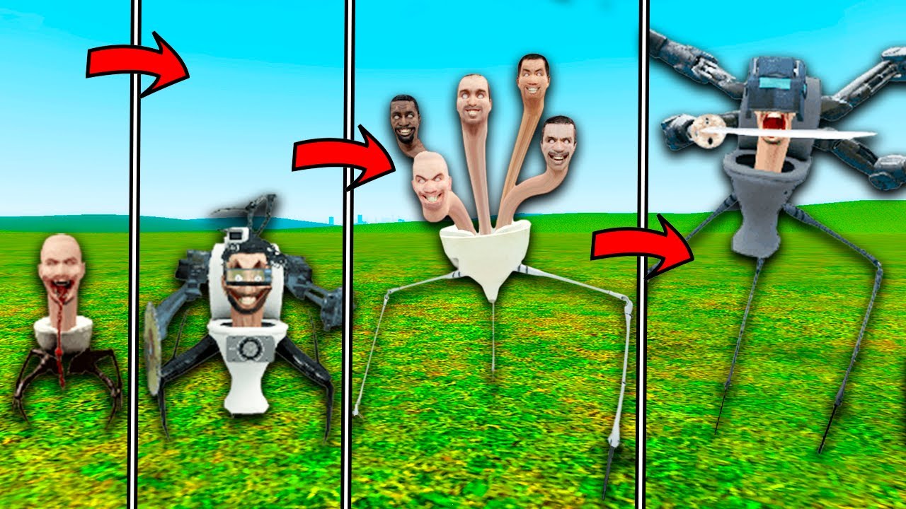 NEW EVOLUTION OF ALL SKIBIDI SPIDERS TO ALL CAMERAMANS AND MONSTERS in ...