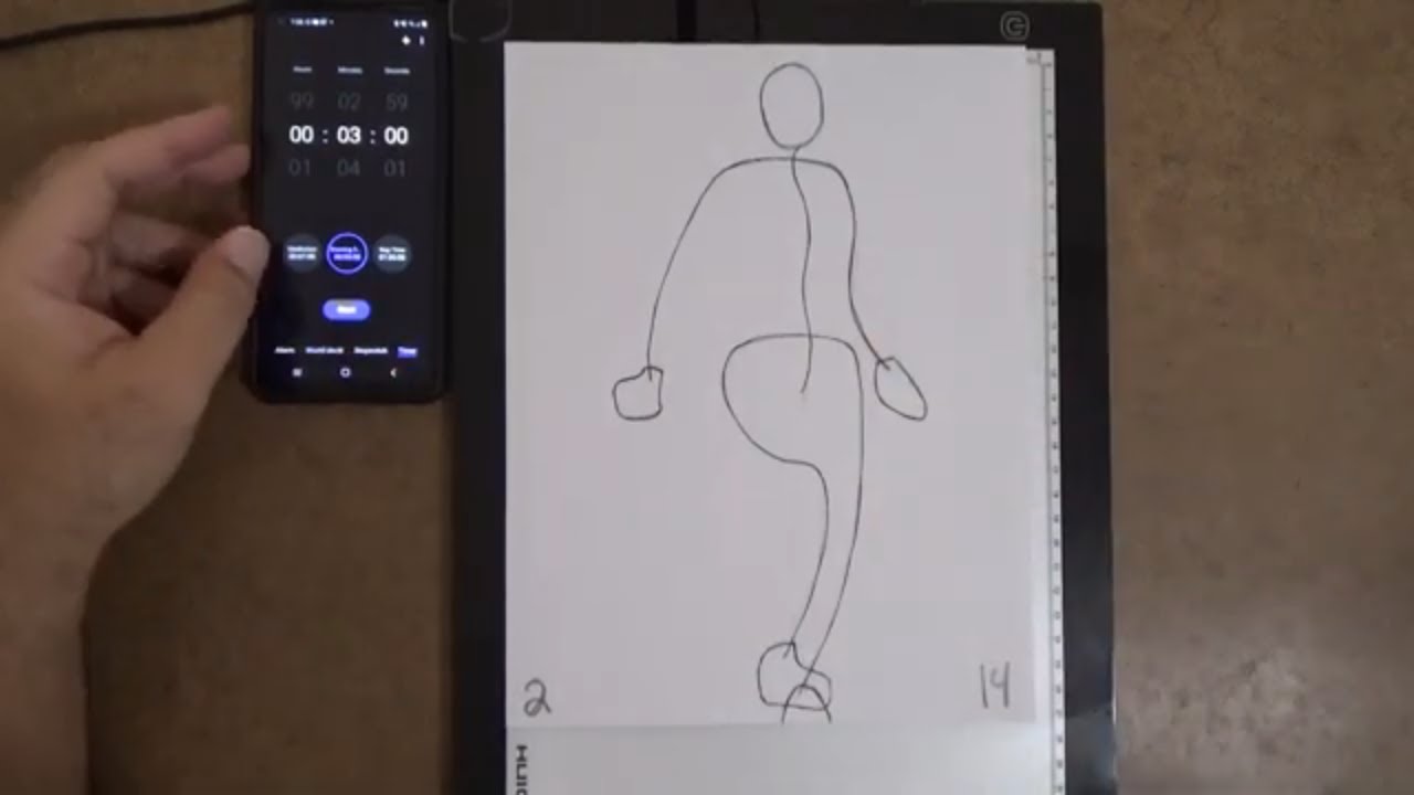 A Beginners Drawing Practice, 9 Day Challenge, Day 6, Paperclip Gesture ...