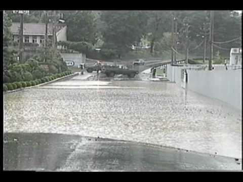 Osan's Commissary Area Floods - YouTube
