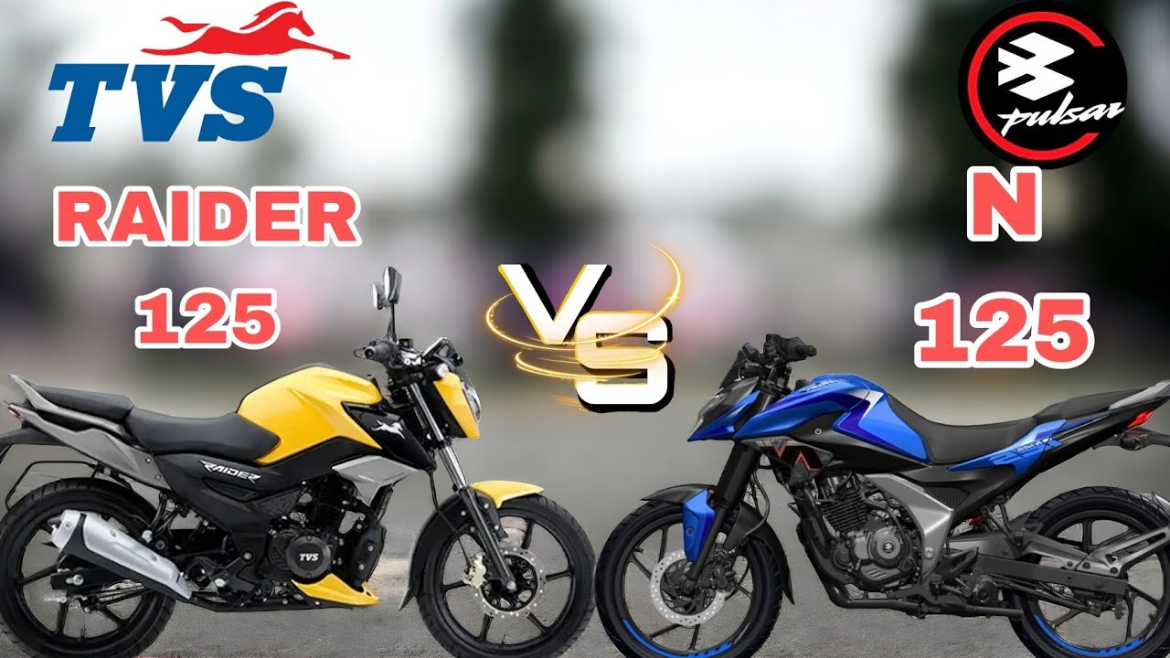 TVS RAIDER 125 VS BAJAJ pulsar N 125 BIKE Comparison video - YouTube