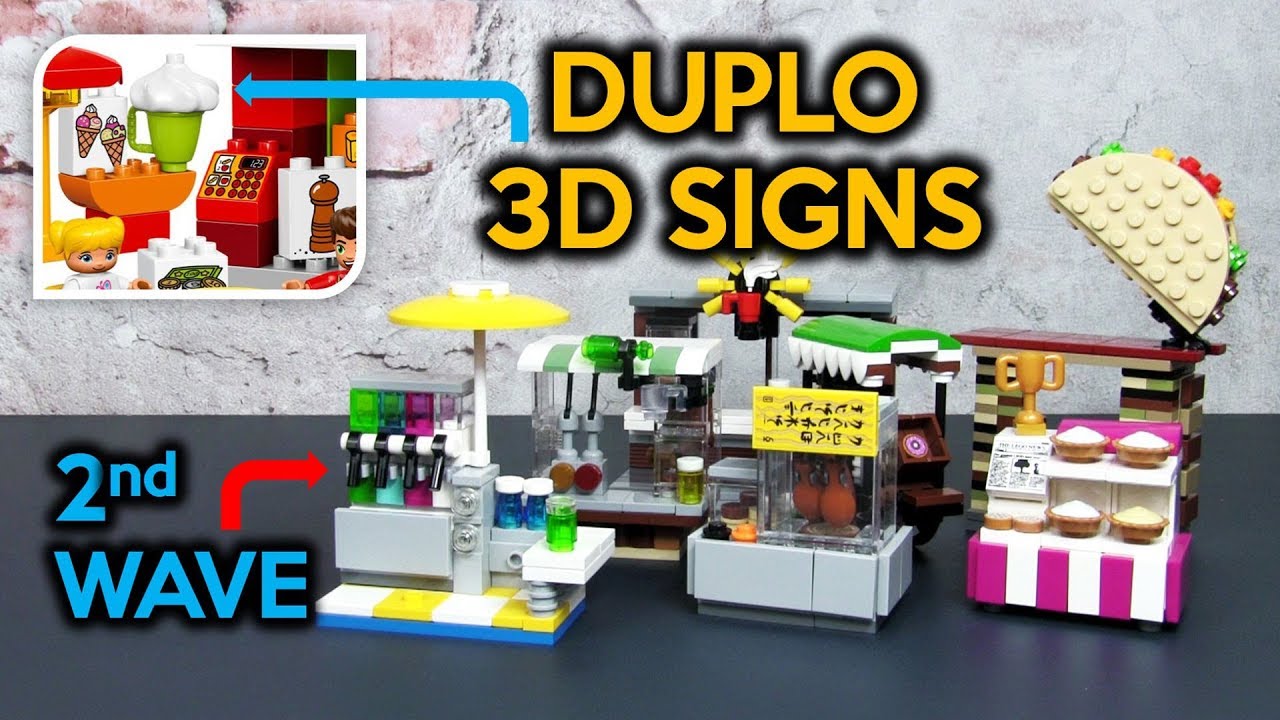 LEGO Duplo Parts for 3D signs + More Small Builds - YouTube