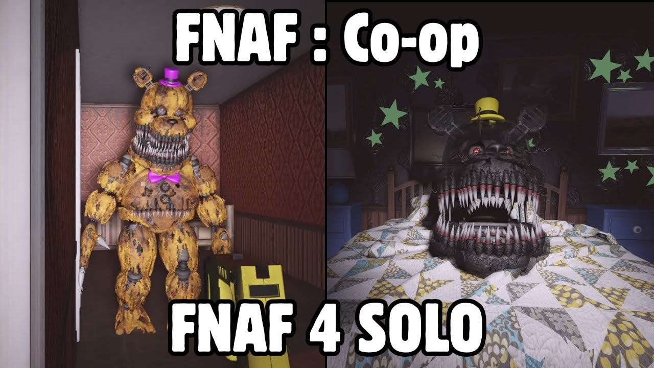 Roblox FNAF: Co-op - FNAF 4 Full Solo Walkthrough (Night 1-8) - YouTube