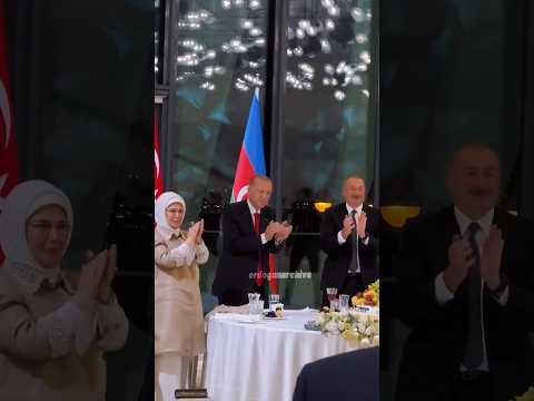 Çırpınırdın Karadeniz  Cumhurbaşkanı Erdoğan ve İlham Aliyev ayakta alkışladı. 🇦🇿🇹🇷 #shorts