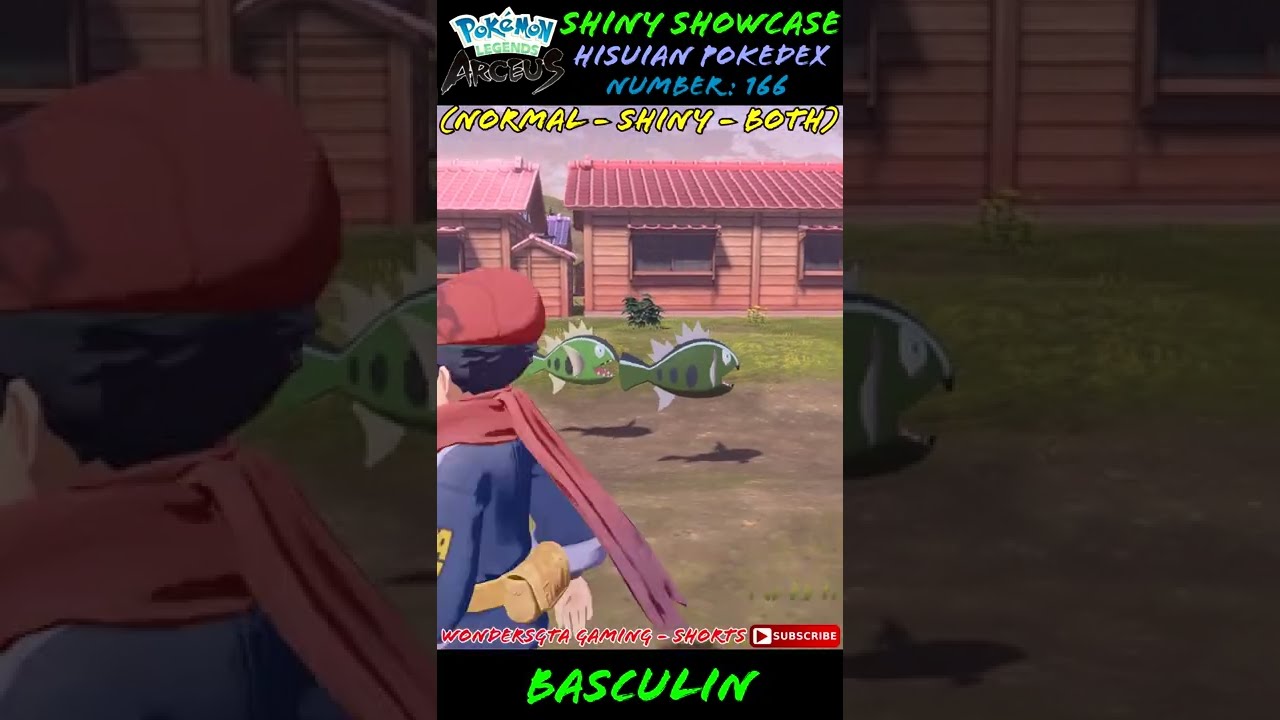 SHINY BASCULIN! - Hisuian Pokedex #166 - Pokemon Legends: Arceus - # ...