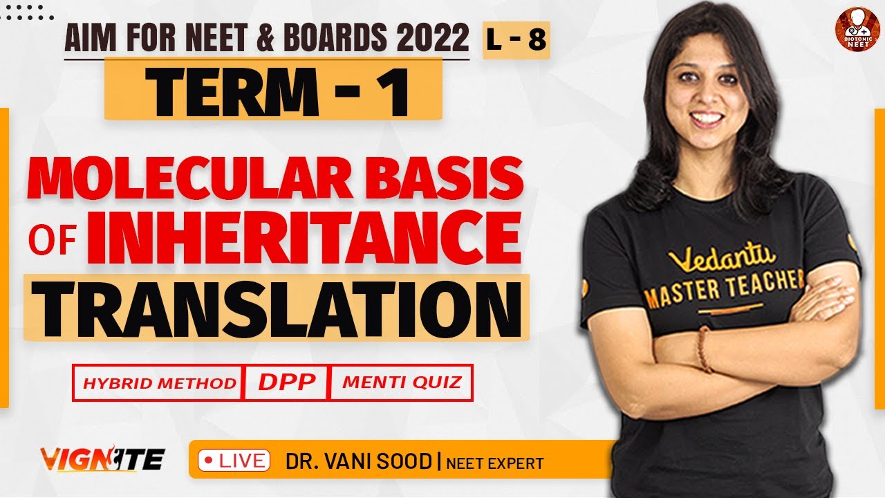 Translation Class 12 Biology (Molecular Basis of Inheritance) - Term 1 ...