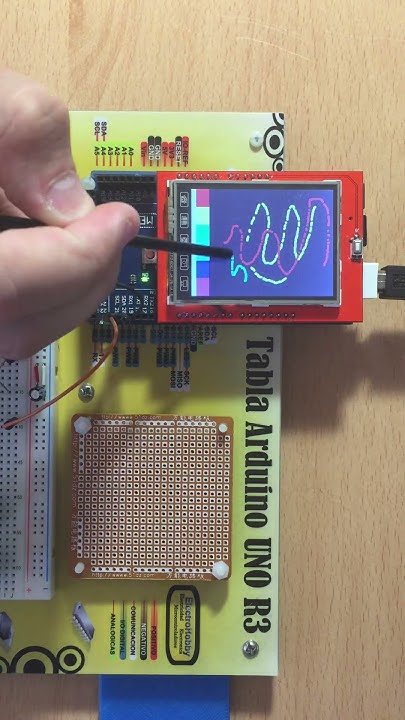 TFT LCD 2.4" Shield TouchScreen Paint example with Arduino MEGA - YouTube
