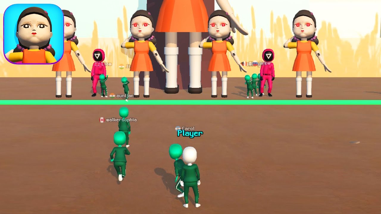 SQUID GAME CHALLENGE game MAX LEVEL 🌈😱🔥 Gameplay All Levels Walkthrough ...