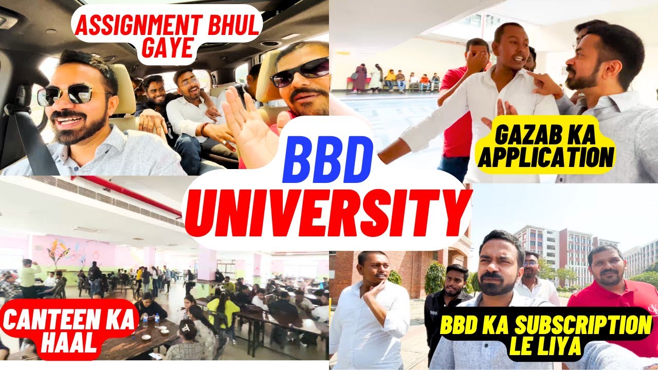 BBD UNIVERSITY LUCKNOW || LOW ATTENDANCE😭|| BBD UNIVERSITY LATEST VLOG🔥 ...