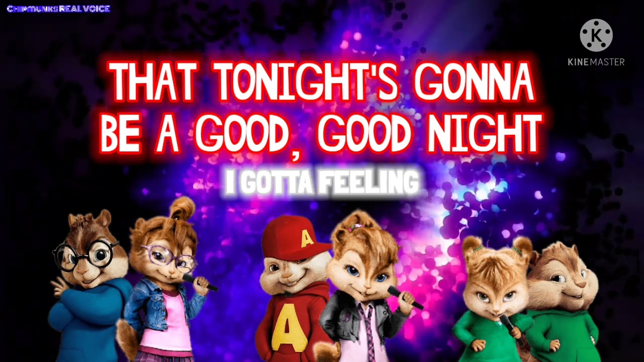 I gotta feeling -[ The Chipmunks and The Chipettes ]- ( Lyrics ) - YouTube