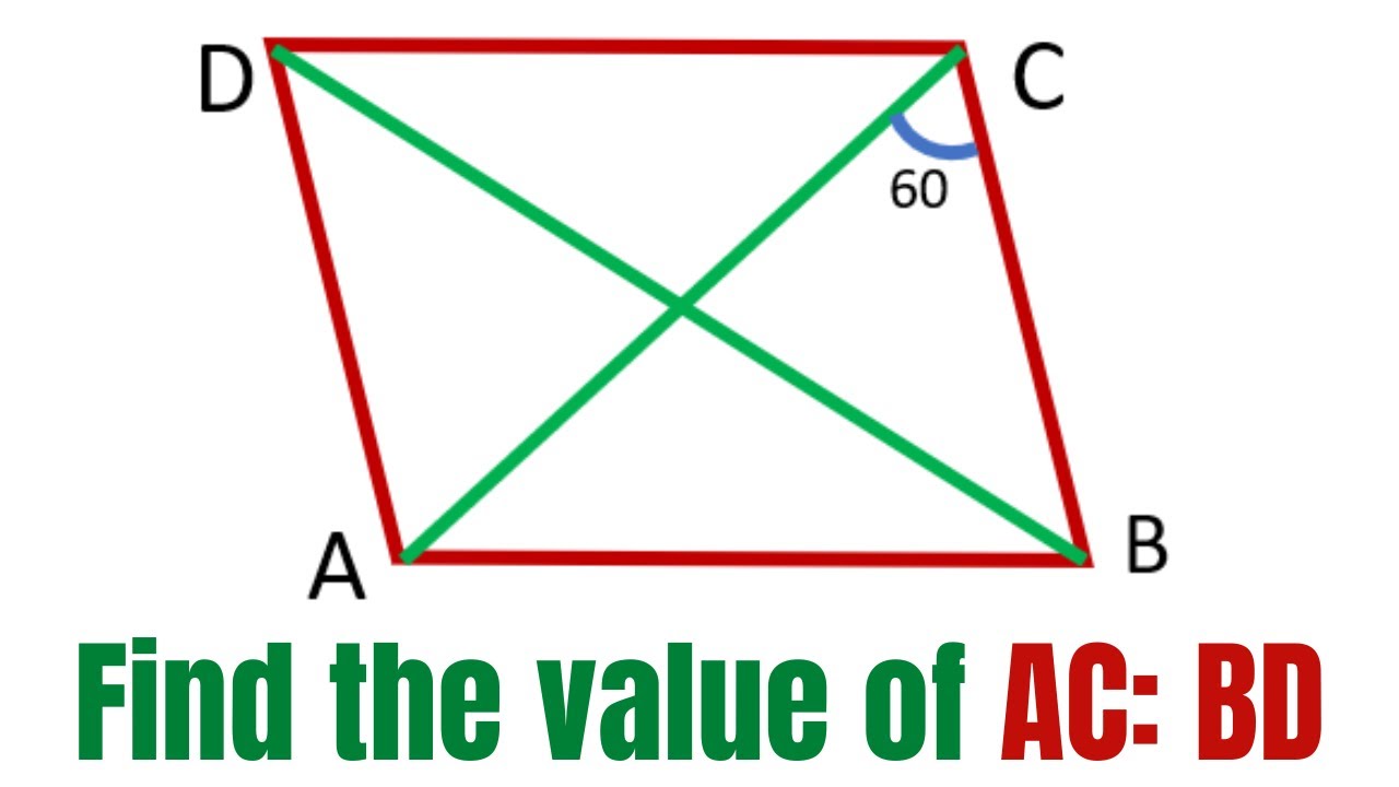 Find the Value of AC: BD |Learn How to Solve Geometry Problem ...