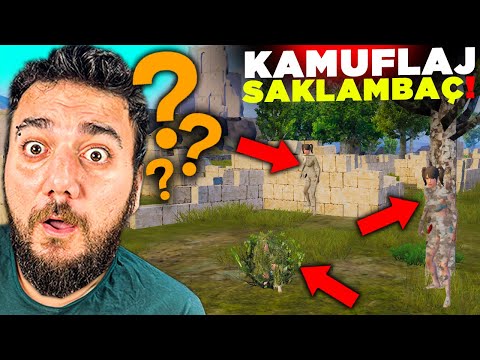 Saklambaç ama HERKES KAMUFLAJLI! DÜNYANIN EN ZORU! PUBG Mobile Saklambaç