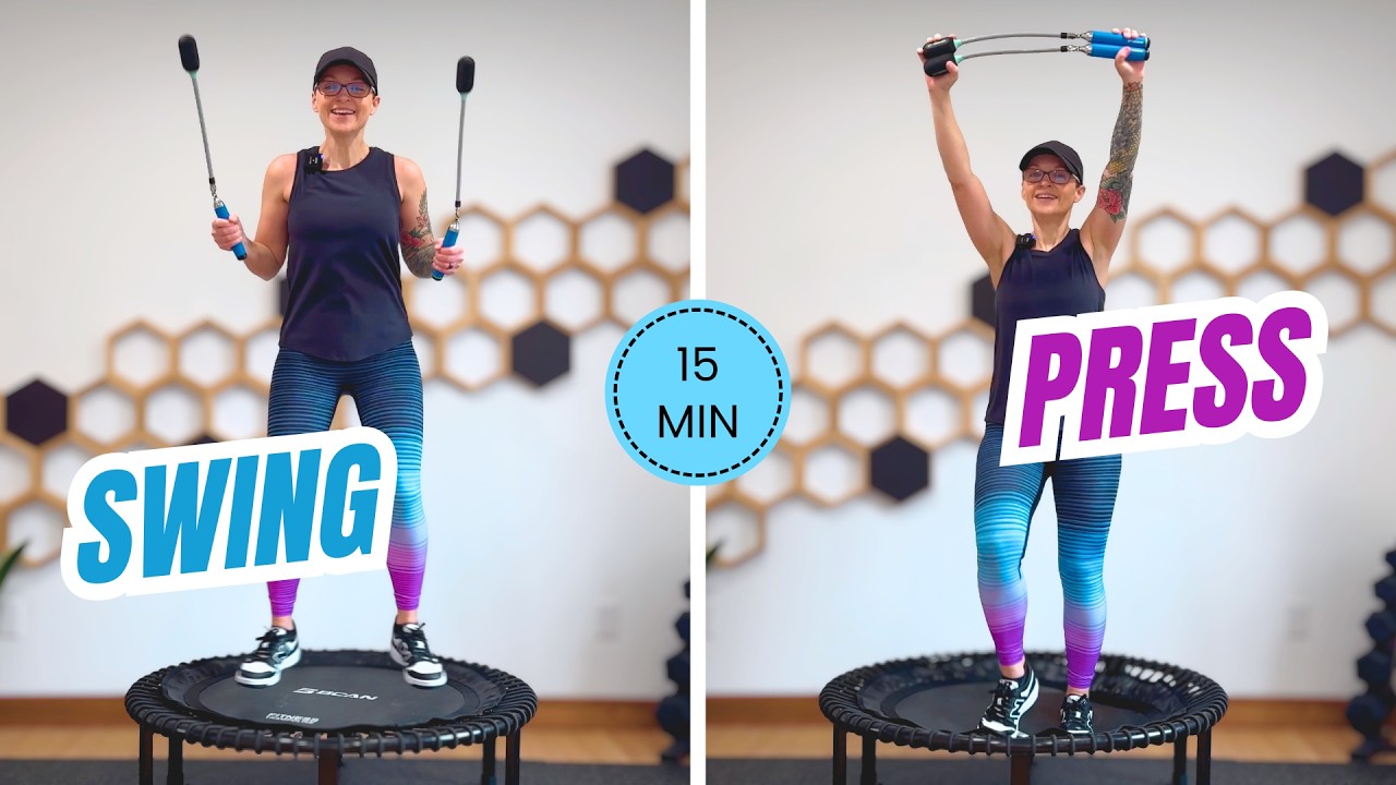15 Minute Ropeless Jump Rope Rebounder Workout | Creative Weights ...