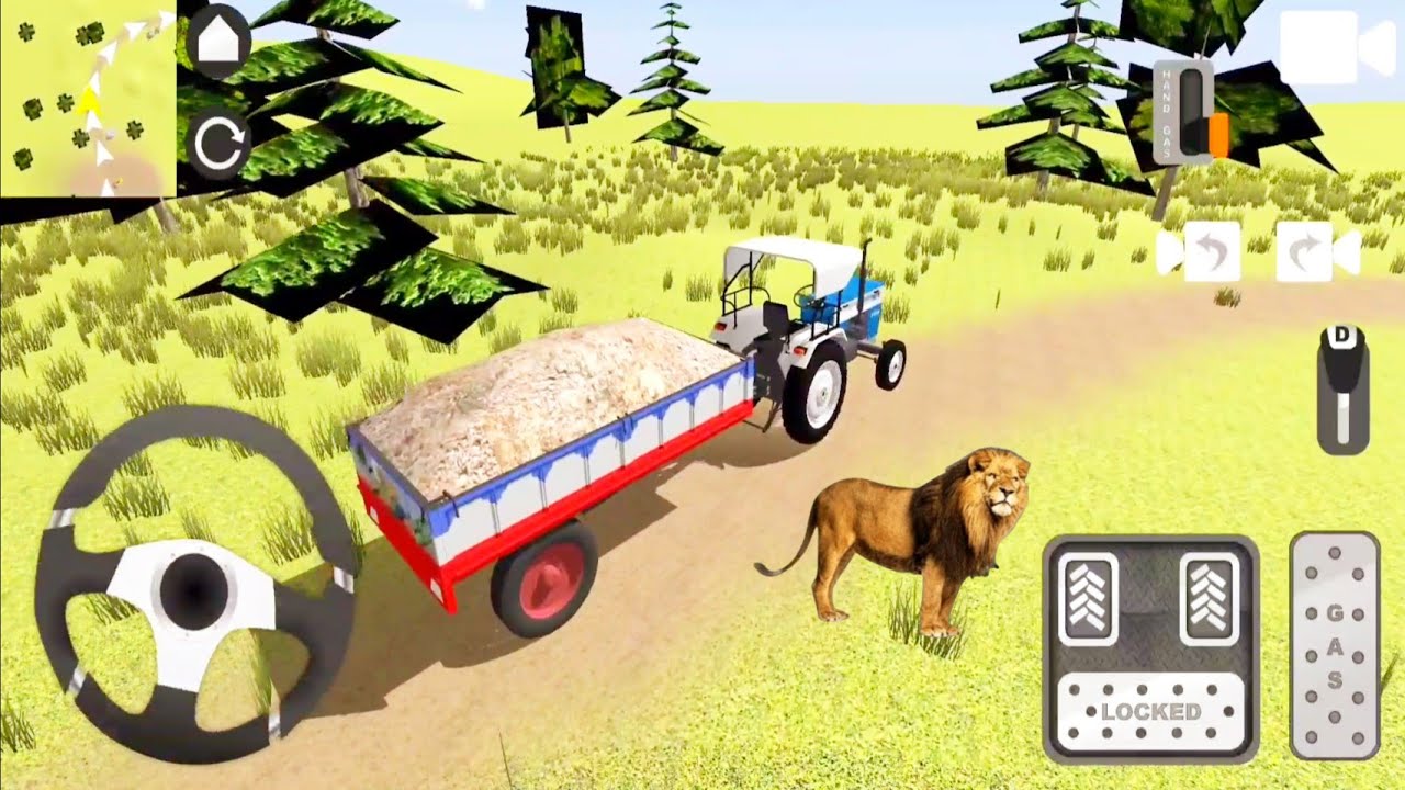 Heavy Tractor Driving VS Lion 🚜 - YouTube