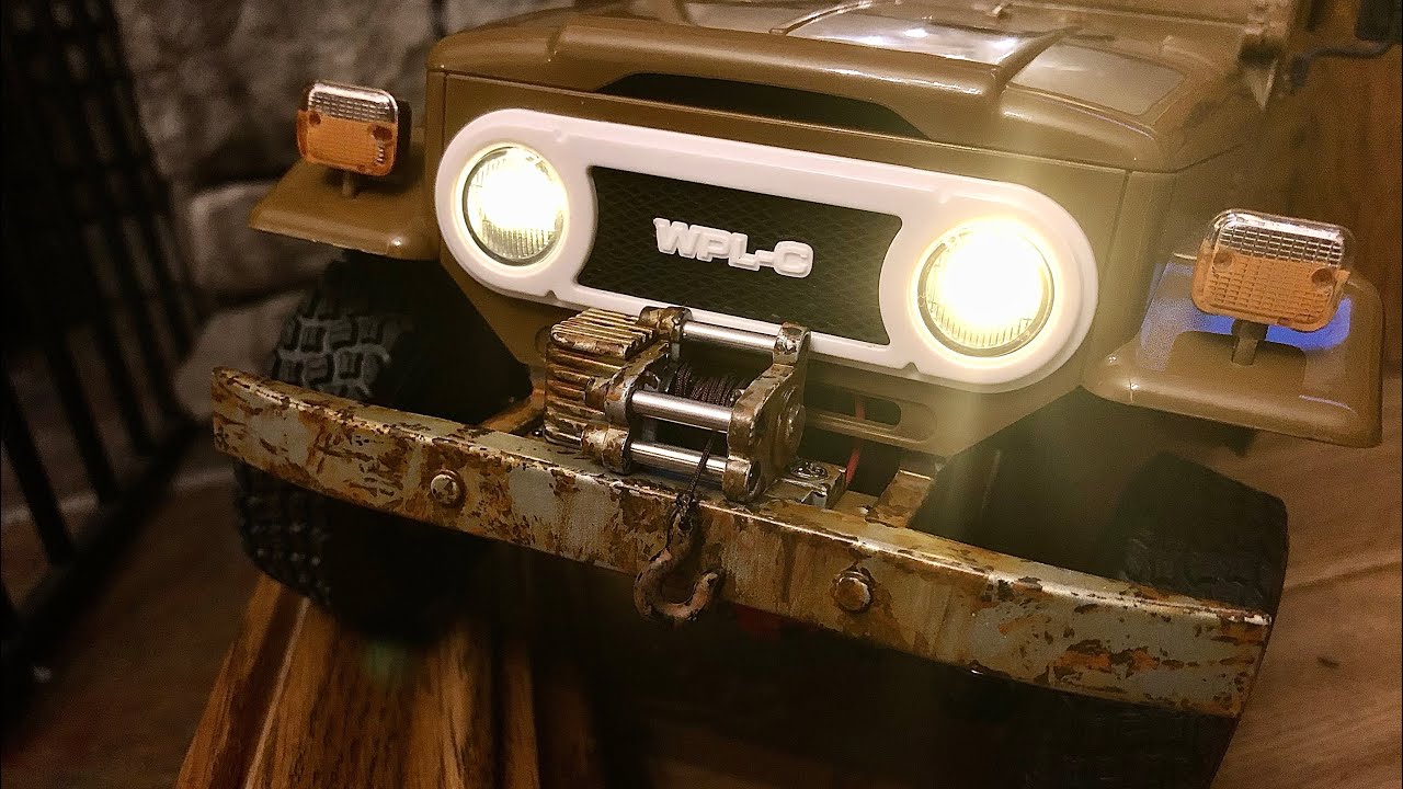 WPL Winch Mounting & Weathering on C44Km - YouTube