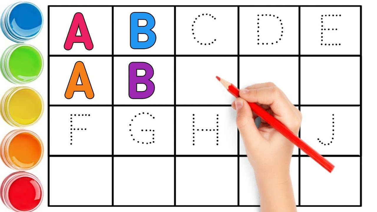 Learn ABCD Alphabets from A to Z with Pictures | Easy English Learning ...