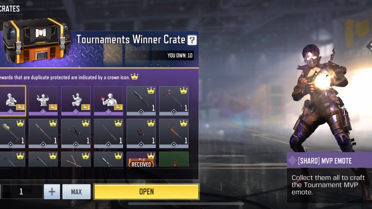10 Tournaments Winner Crates (Alcatraz) in Call of Duty Mobile - YouTube