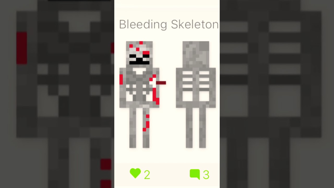 Bleeding Skeleton Minecraft Skin Trailer! - YouTube