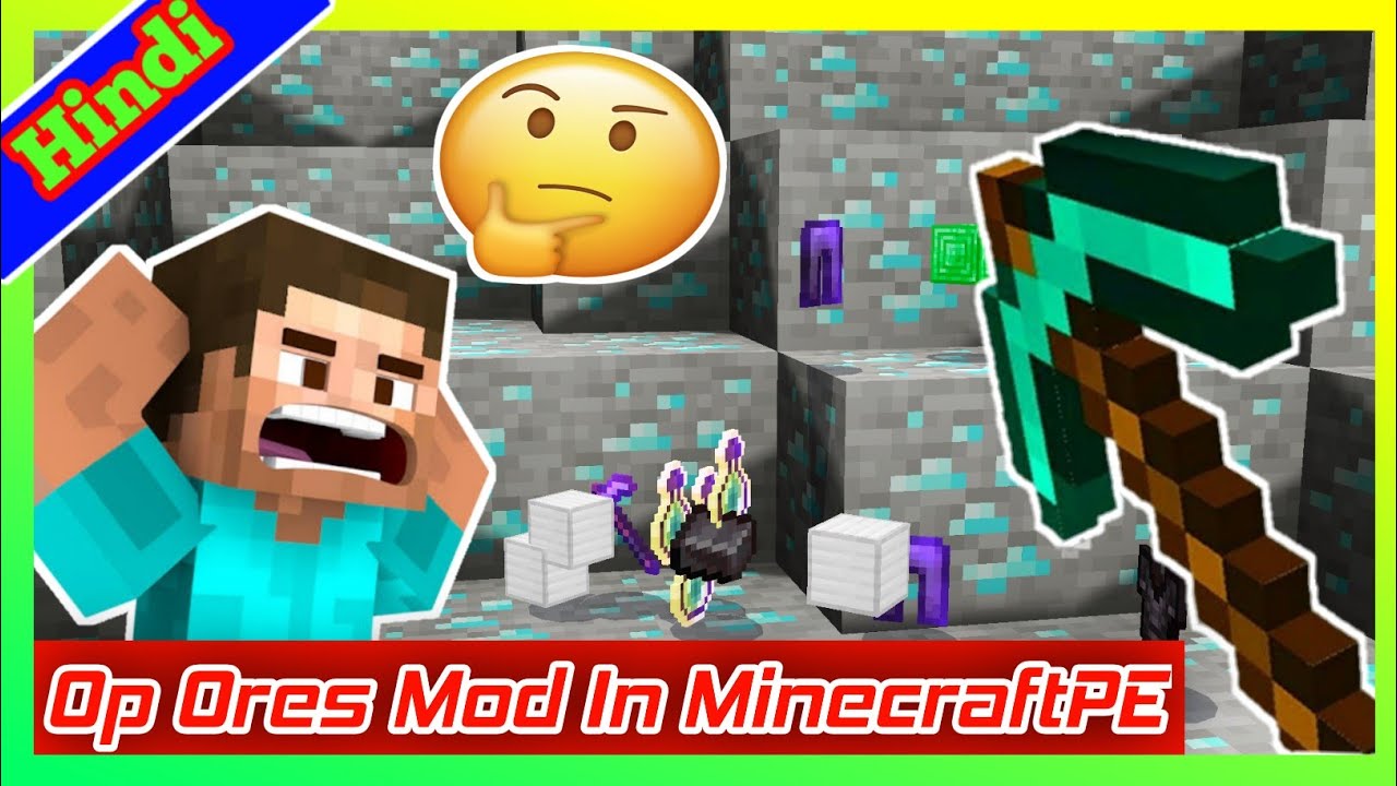 || How To Download Op Ores Mod In Minecraft Pocket Edition || Op Ores ...