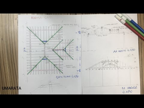 KIRMA ÇATI / PLAN ÇİZİMİ