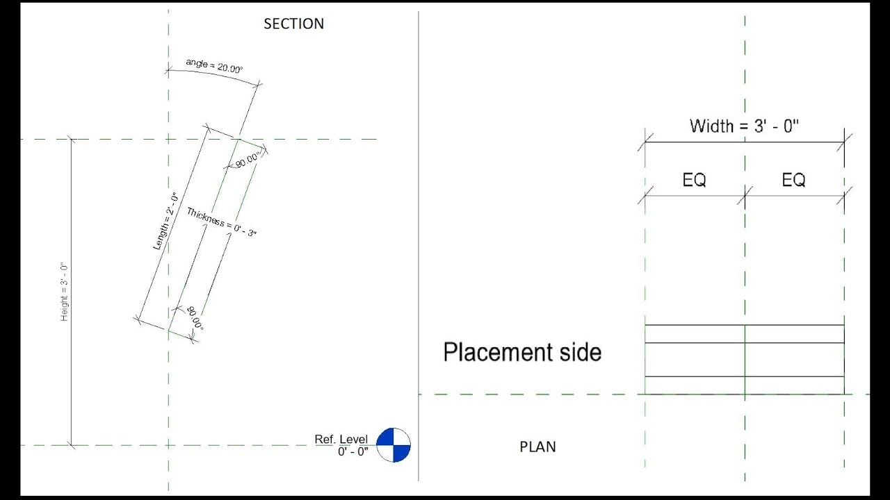 Revit Families Angled - YouTube