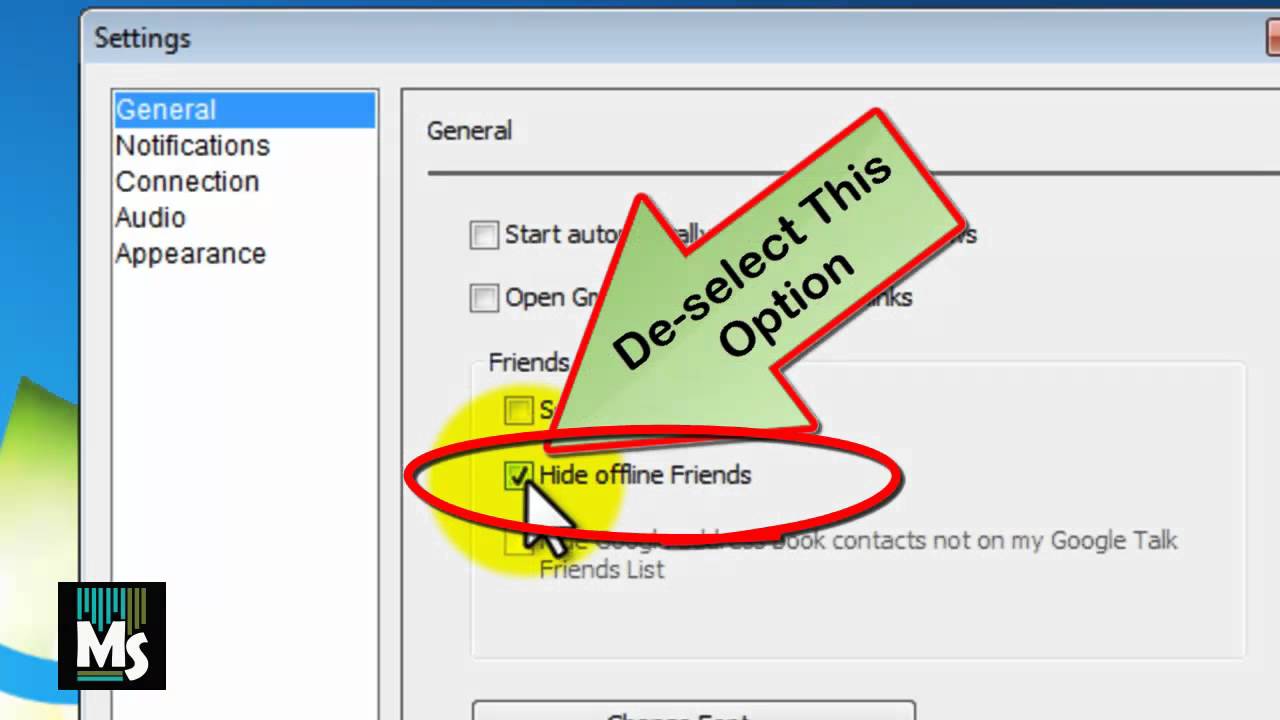 How to show offline friends in Google Talk | How to make offline ...