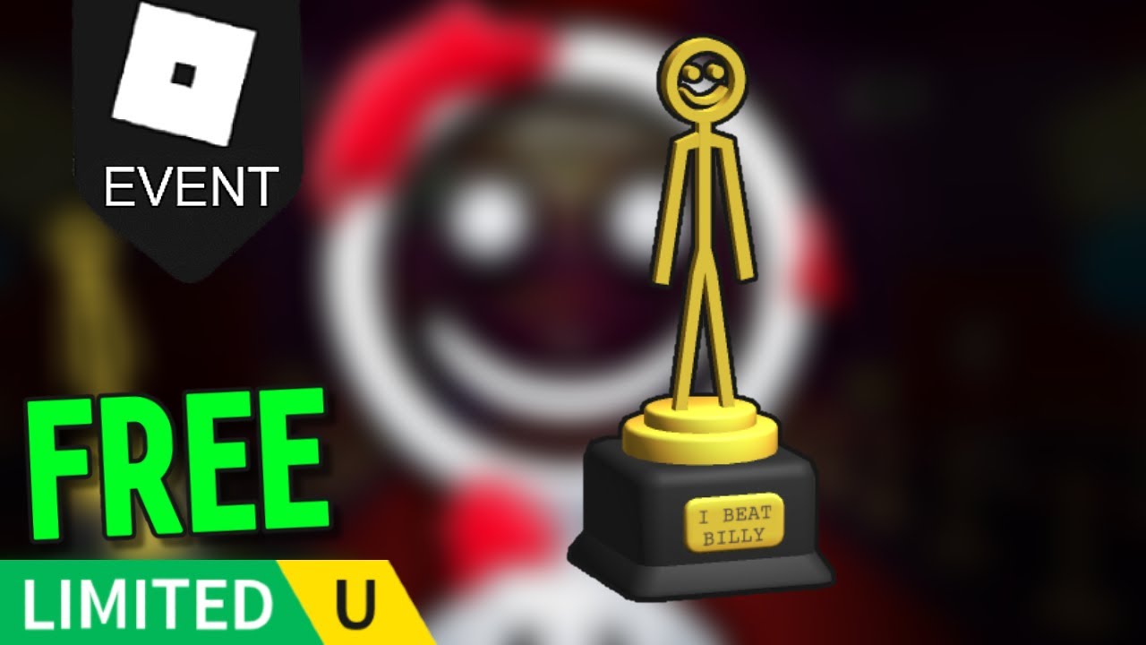 How To Get Billy Trophy in BILLY GAMESHOW (ROBLOX FREE LIMITED UGC ...