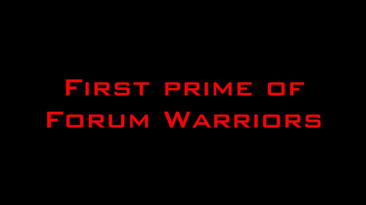 First Forum Warriors prime - YouTube