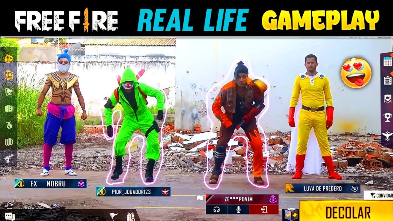 Free Fire Gameplay In Real Life | Garena free fire in real life | free ...