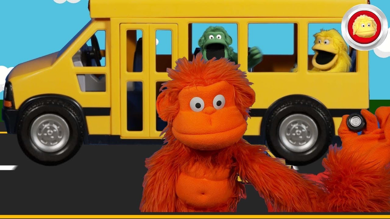 Wheels on the Bus Song - ABCs and 123s | Puppets For Kids | Learning ...