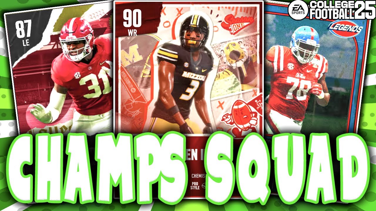 MY SQUAD FOR WEEK 5 OF CHAMPS & GAUNTLET IN COLLEGE FOOTBALL 25 ...