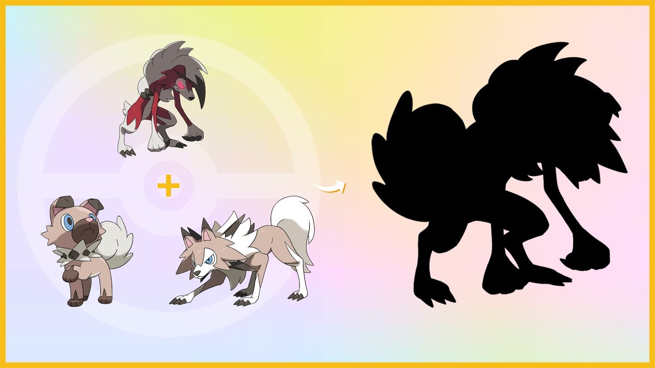 Pokemon Fusion | Lycanroc night + Rockruff + Lycanroc day - YouTube