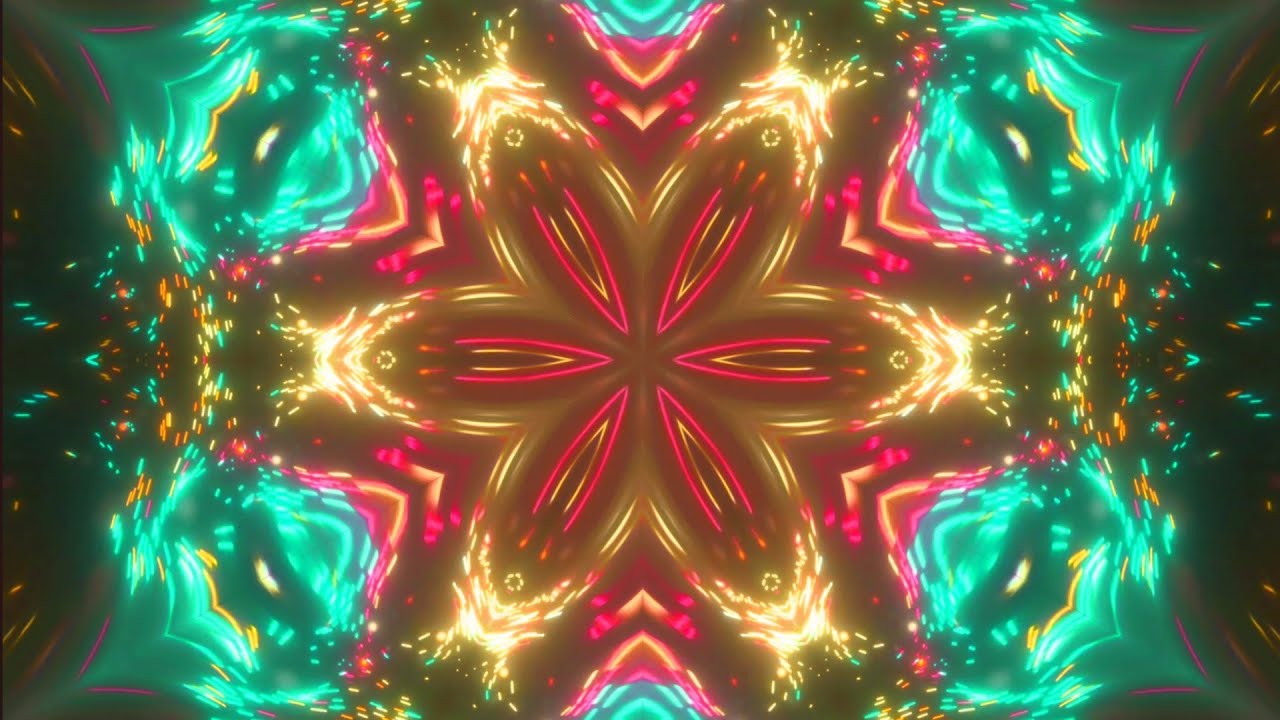 Vibrant Kaleidoscope Art & Light Show: Fluid Colors & Vivid Lights ...