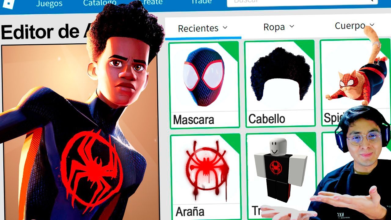 CREAMOS EL PERFIL DEL NUEVO SPIDERMAN (Miles Morales) ACROSS THE SPIDER ...