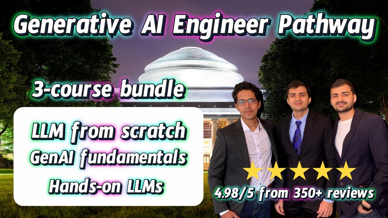 Generative AI engineer pathway by MIT PhDs | 3-course bundle - YouTube