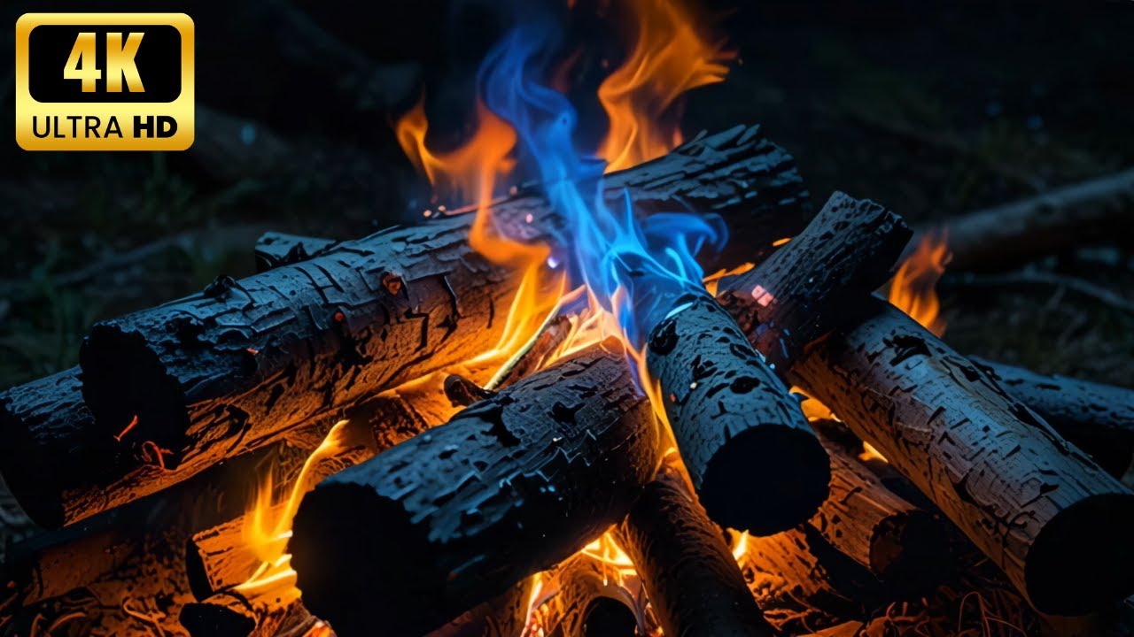 Relaxing Fire Sounds, The BEST Burning Fireplace with Crackling Fire ...