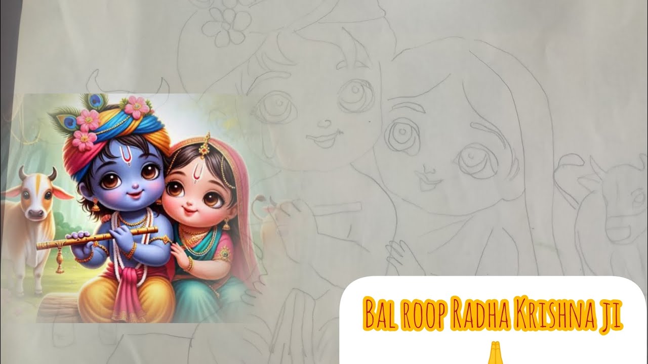 Bal roop Krishna ji oil pastel colour painting 🎨 - YouTube