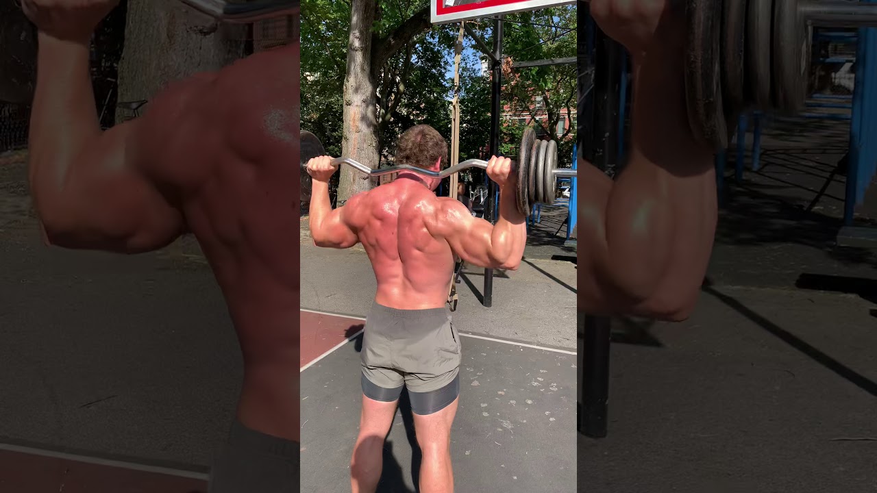 Behind the neck press - YouTube