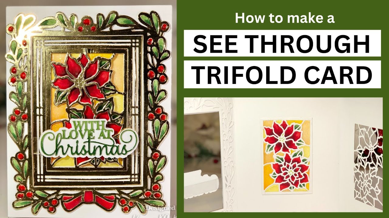 Making a See-Through Trifold Card - YouTube