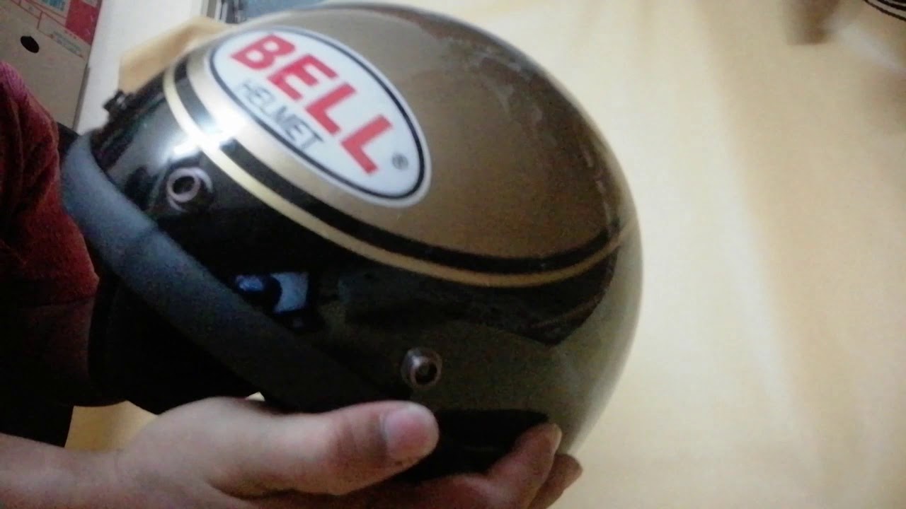 Part 1 helmet bell spender fiberglass 100 % hitam gold - YouTube