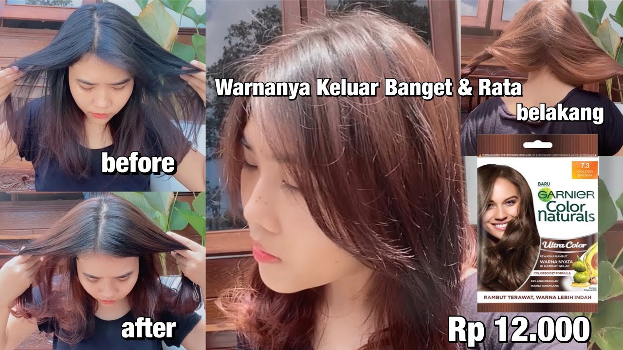 Warnain Rambut Dirumah Tanpa Bleaching | Garnier Golden Brown Hair ...
