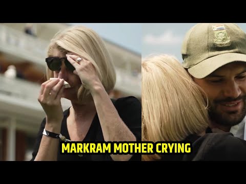 Aiden markram mother crying during his son hug when South Africa WTC ...