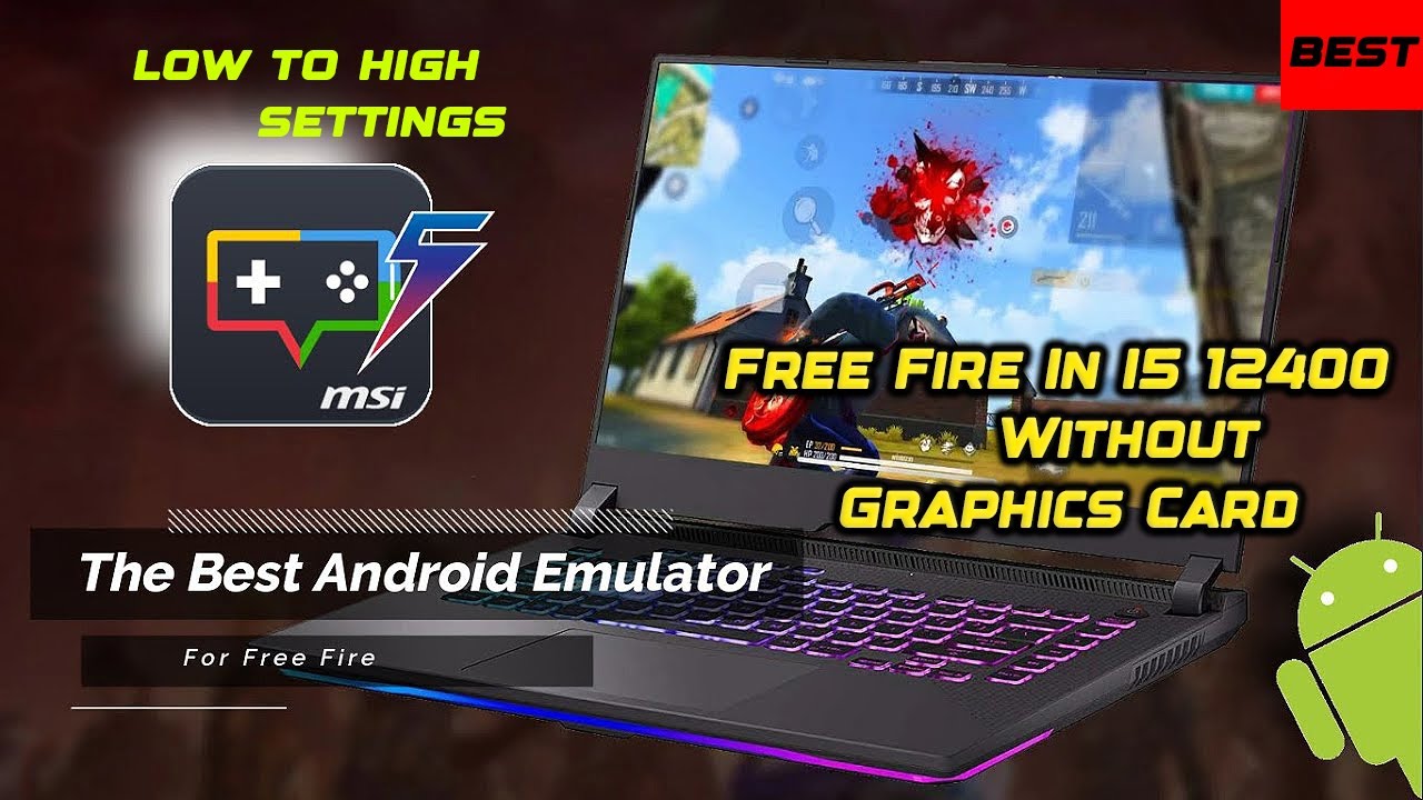 Free Fire Low To Ultra Setting Test In I5 12400 Without Graphics Card # ...