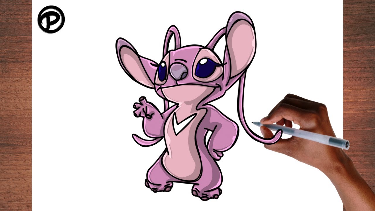 HOW TO DRAW ANGEL FROM LILO & STITCH - YouTube