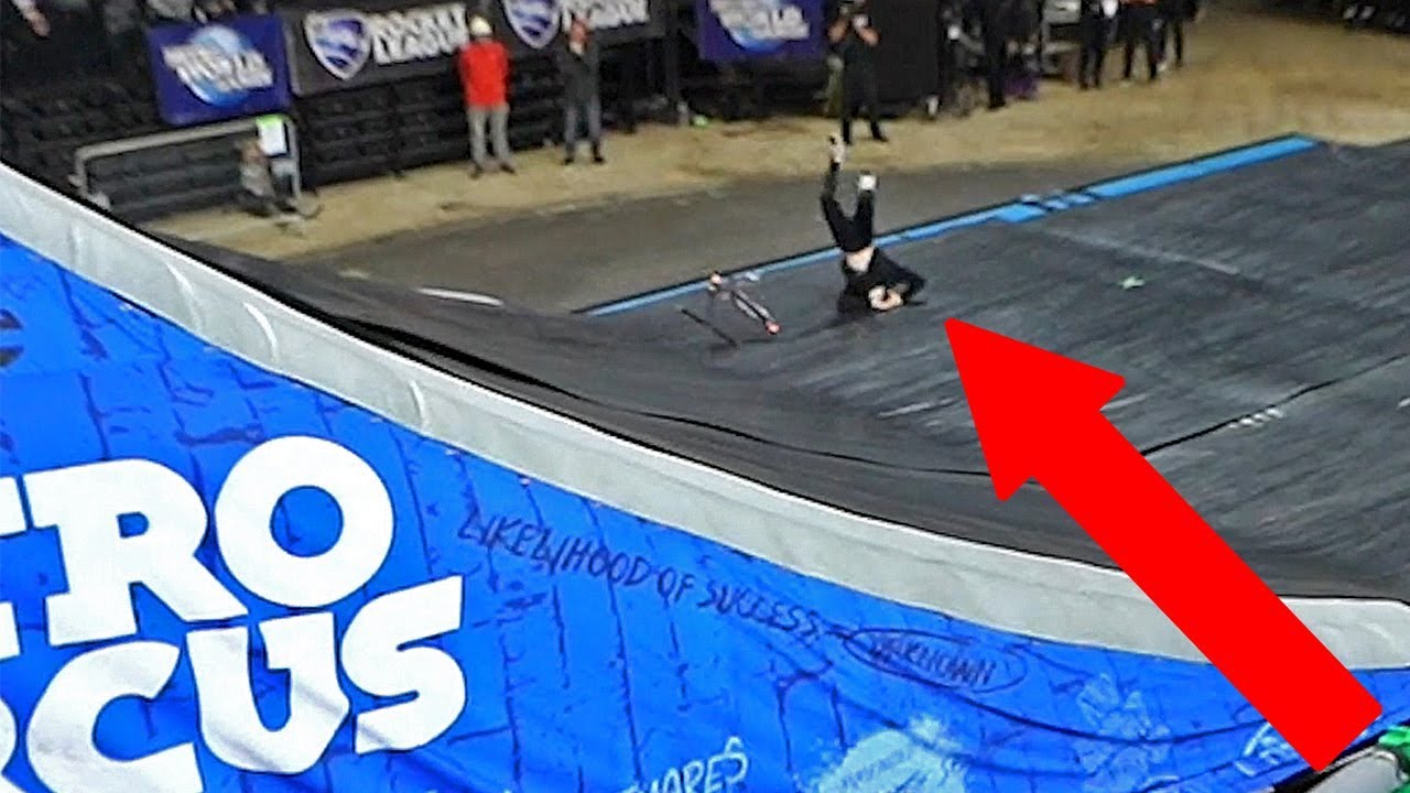 Worst mega ramp crash Faceplant! Will he walk again? - YouTube