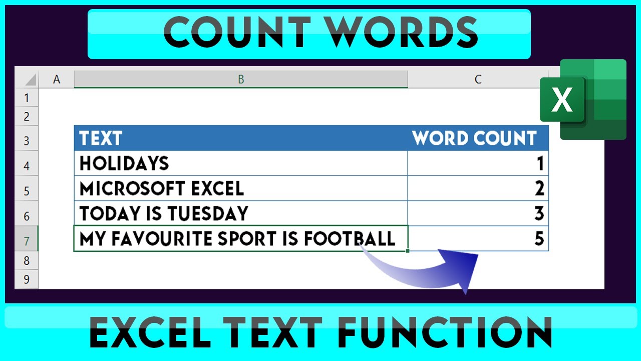 How To Count Number Of Words In A Cell YouTube How To Count Number Of Words In A Cell YouTube