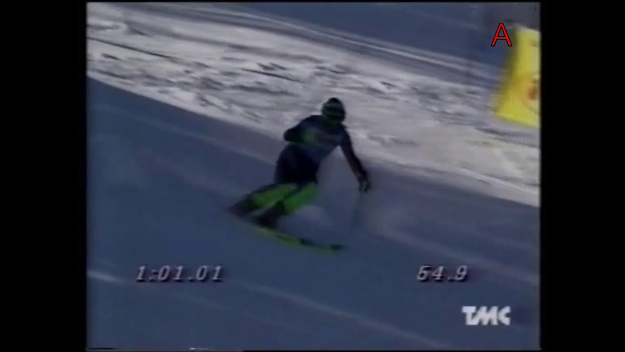WC 1996 97 LAAX CLAUDIA RIEGLER SU LARA MAGONI - YouTube