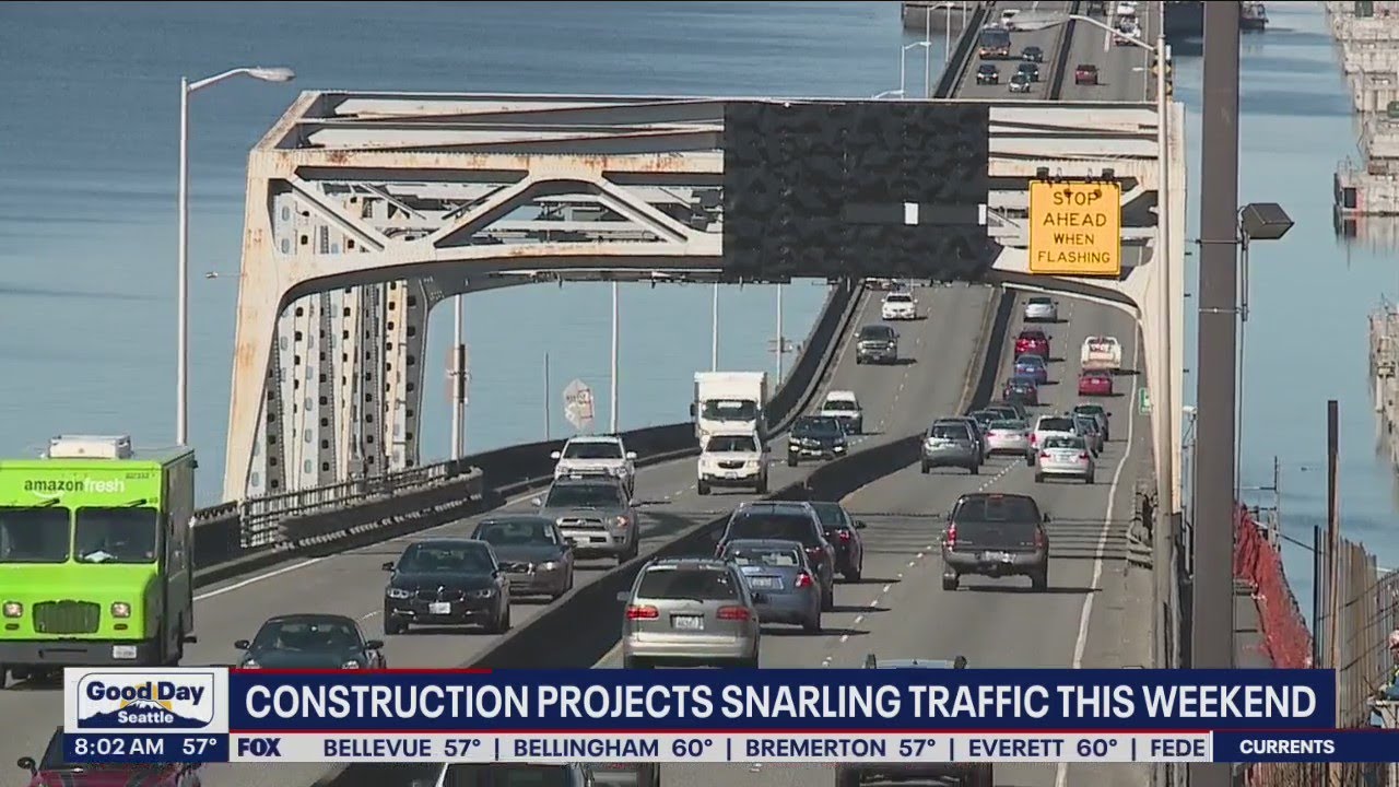 Construction projects snarling Seattle traffic this weekend | FOX 13 ...