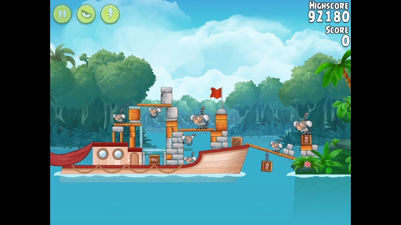 Angry Birds Rio Level 9 Blossom River Walkthrough 3 Star - YouTube