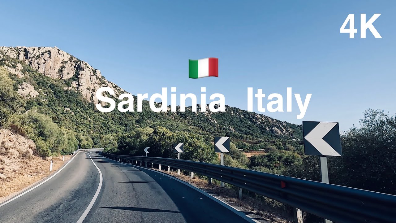 Driving 4K Italy-Sardinia | Scenic Road Trip-Winding Mountain Roads ...